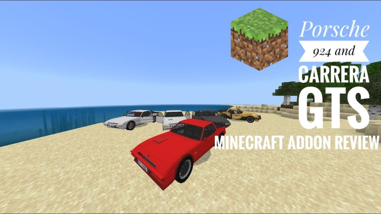 Porsche 924 and Carrera GTS Minecraft Add-on review. - YouTube