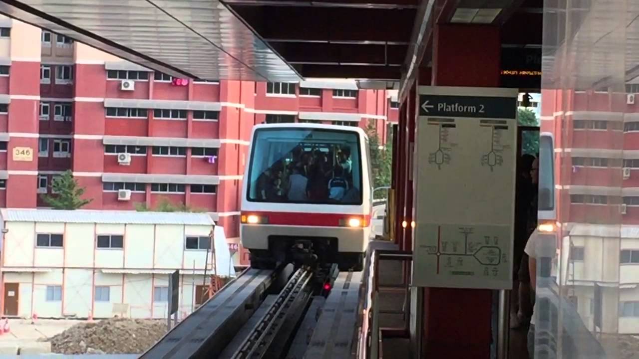 (BPLRT) Bombardier Innovia APM 100 Car 108 at Choa Chu Kang Platform 2 ...