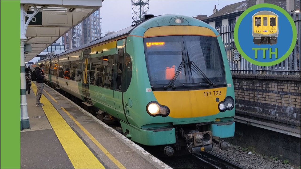 Class 171 departs East Croydon - YouTube