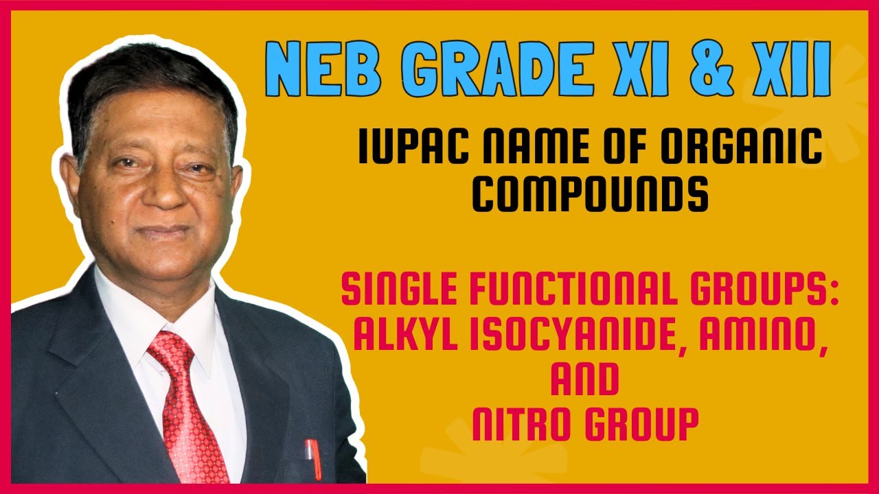 Single Functional Groups: Alkyl Isocyanide, Amino, and Nitro Compounds ...