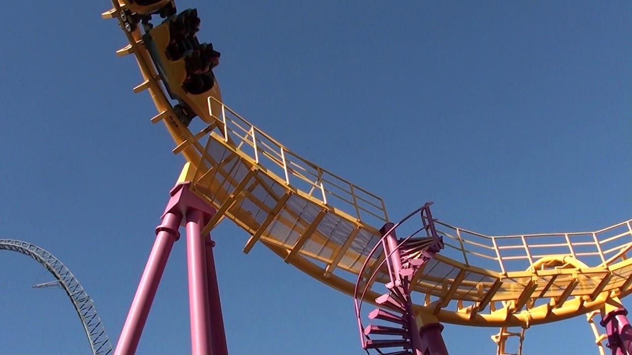 Riding Boomerang Roller Coaster At Elitches Denver June 2014. - YouTube