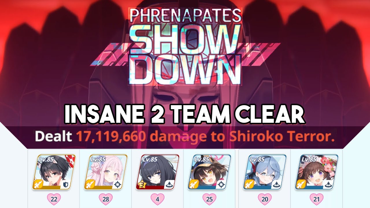 Blue Archive | Phrenapates Showdown | Shiroko Terror (Insane) 2pan ...