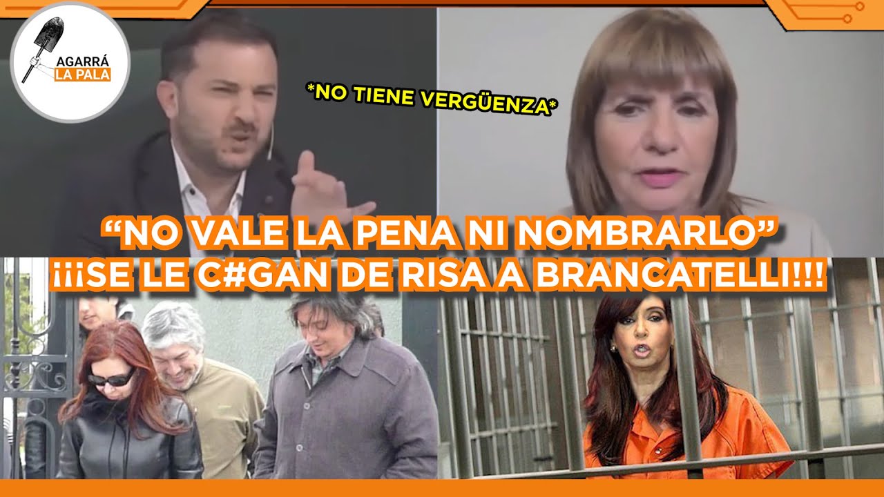BULLRICH CRUZÓ AL PAYASO BRANCATELLI Y SE LE C*GÓ DE RISA POR INTENTAR ENSUCIARLA: "NO VALE LA ...