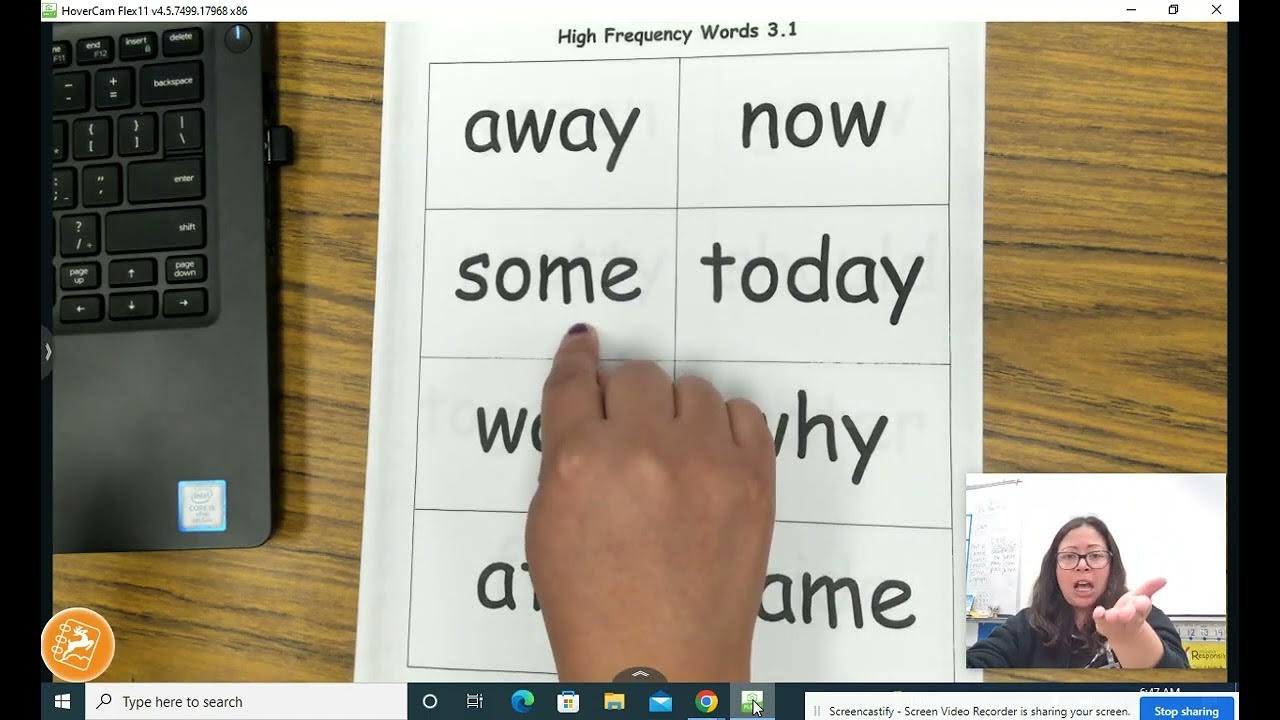 Unit 3 Week 1 High Frequency Words - YouTube