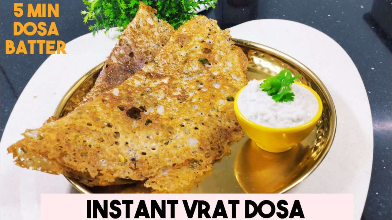 Instant Crispy, Jalidar Dosa Normal Tawa Pe | 5 Minute Perfect Dosa ...