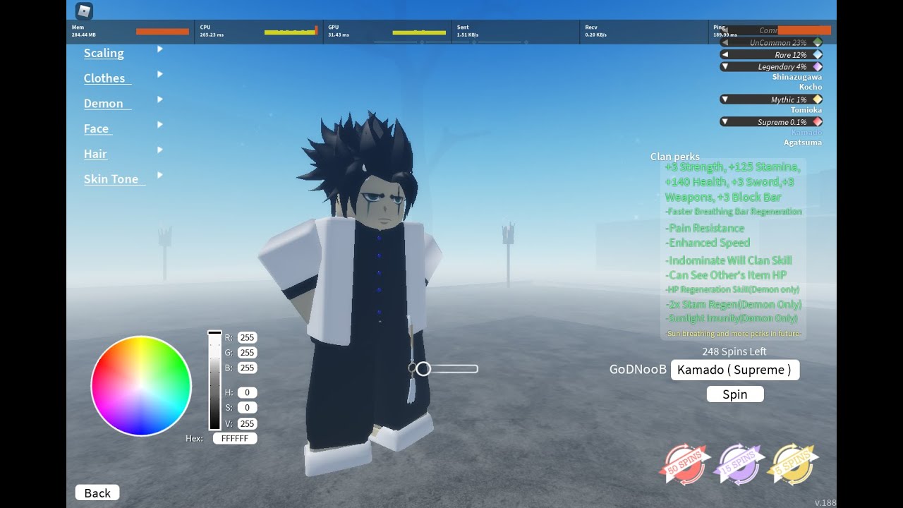 My Little Brother Spend more Than 200+ Spin to Get KAMADO IN PROJECT ...