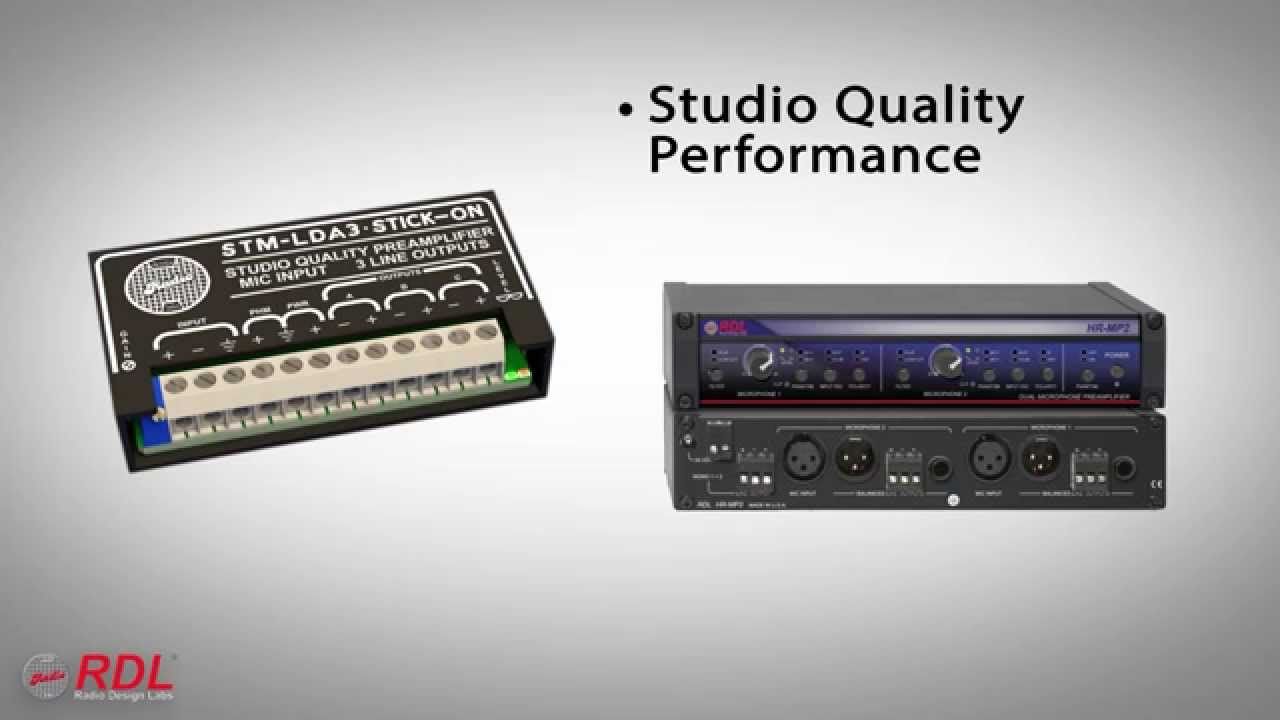 RDL STM-LDA3 Studio Quality Microphone Preamplifier with phantom - 3 ...