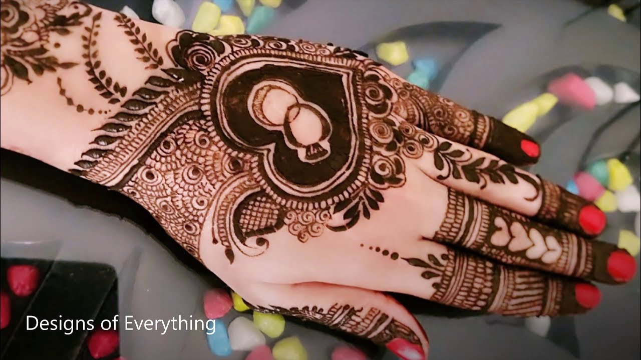 Beautiful Heart Mehndi Design || Heart Mehndi Designs For Hands ...