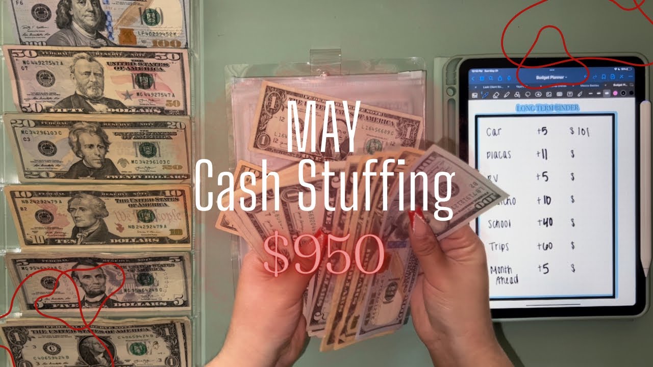 MAY Cash Stuffing | $950 | Cash Envelopes | Low Income College Student ...