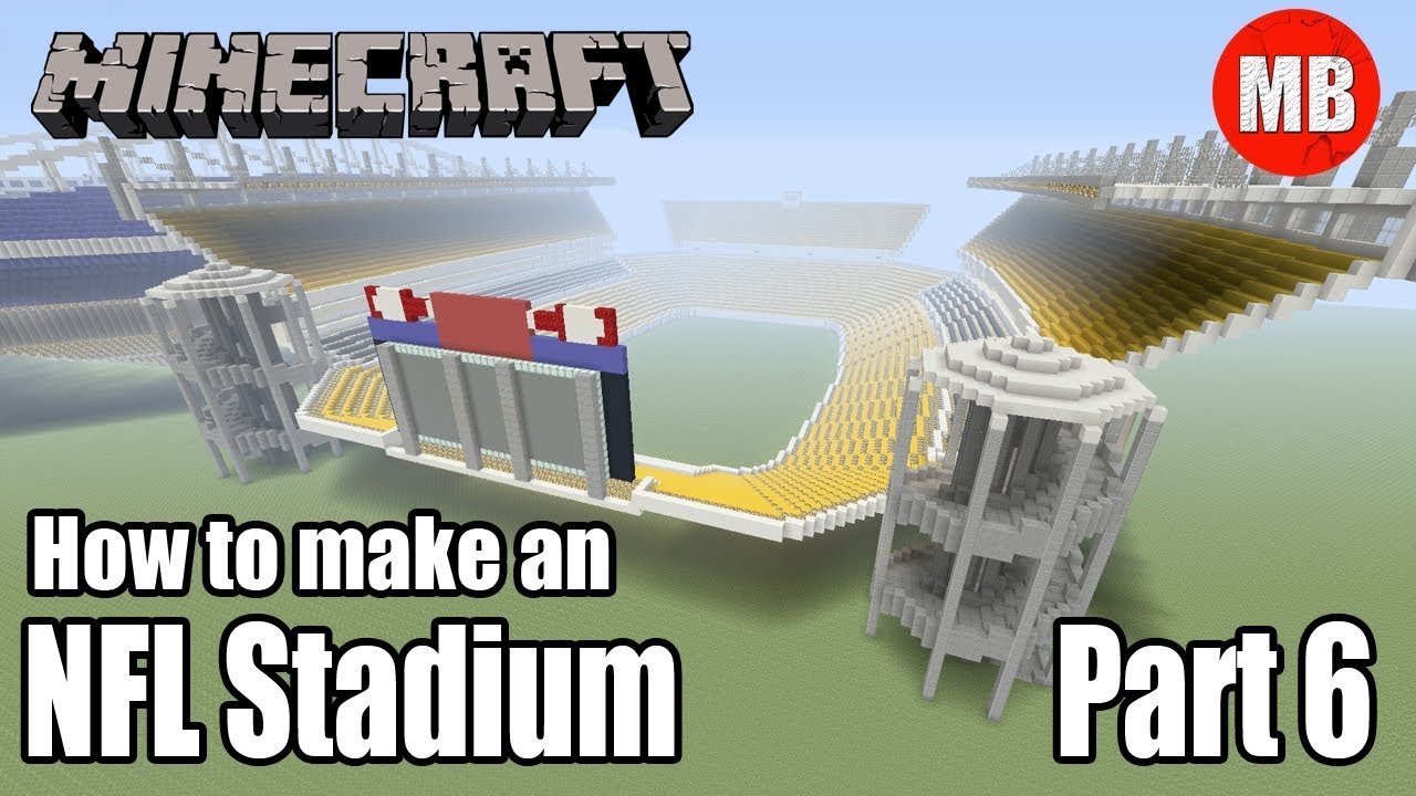 How to Build an NFL Stadium in Minecraft! | Part 6 - YouTube
