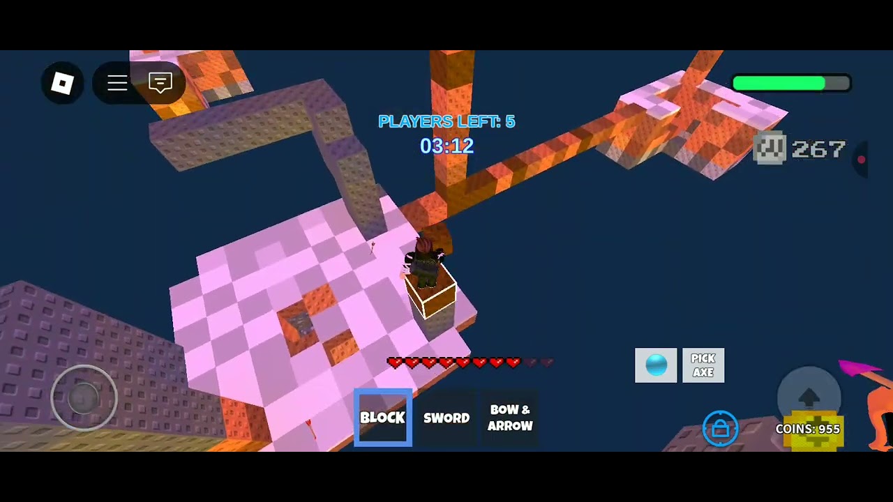 doing 1v1 with a friend (playing skywars with our new shirt of our clan ...