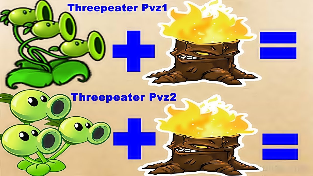 Threepeater Pvz2,Threepeater Pvz1 Vs Torchwood in Plants vs. Zombies 2 ...