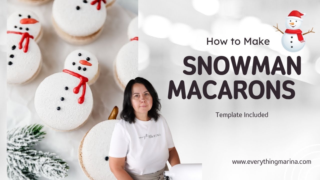 How to make Snowman Macarons - YouTube