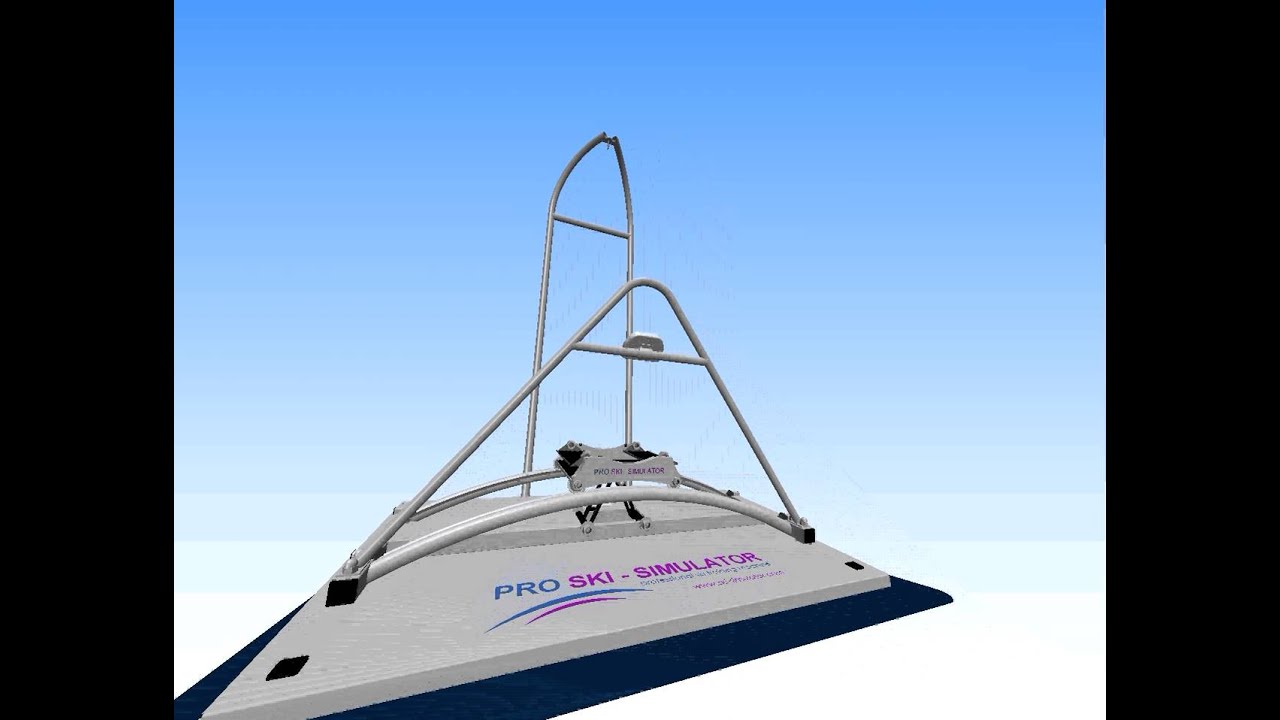 Ski simulator 3D Pro with security device - YouTube