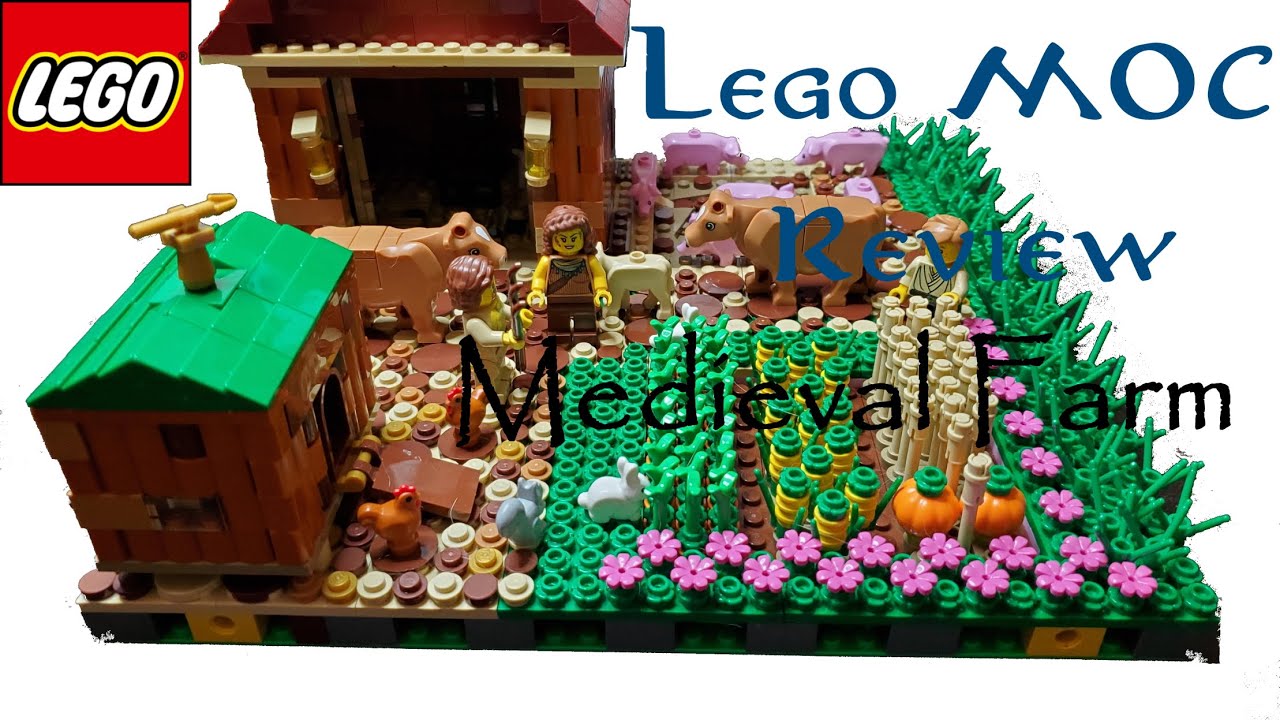 Lego MOC Review: Medieval Farm #lego #medieval #farm - YouTube