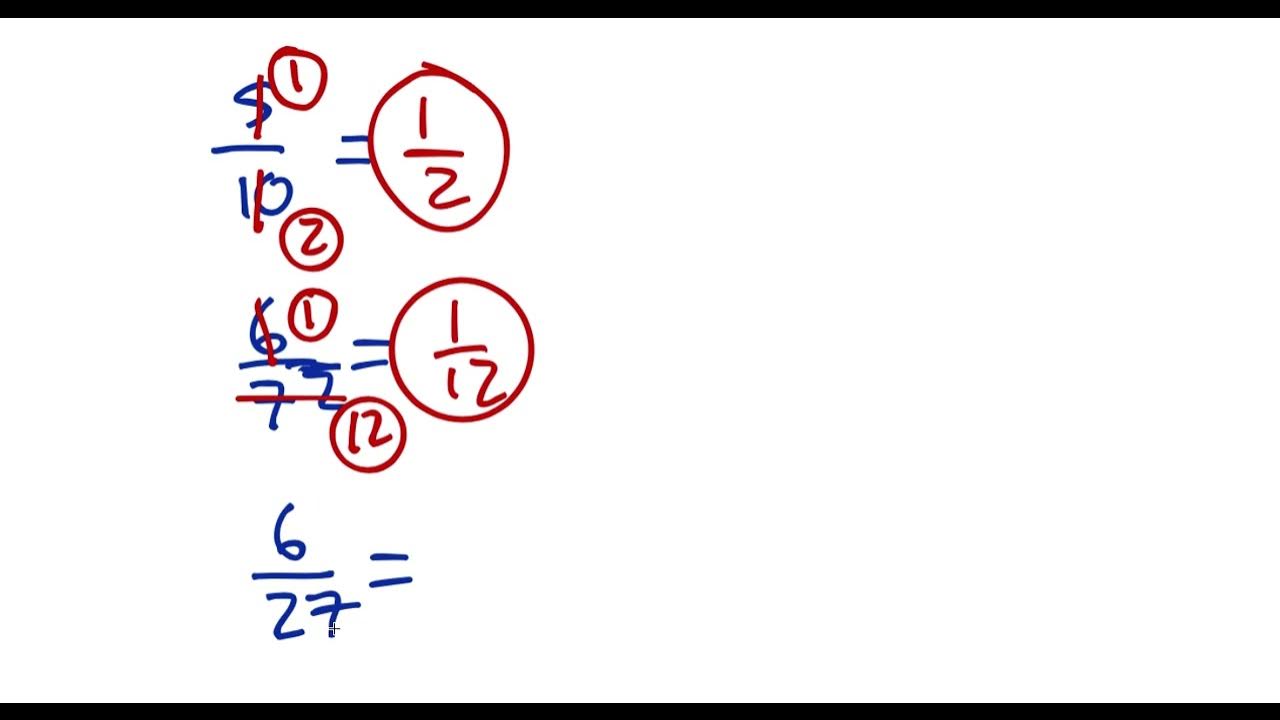 Yet Another Quick Way To Simplify Fractions With 3 Examples, Cross ...