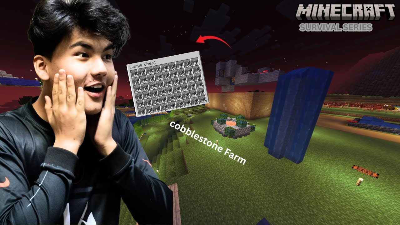 Infinite Cobblestone farm 🔥👌| full tutorial - YouTube