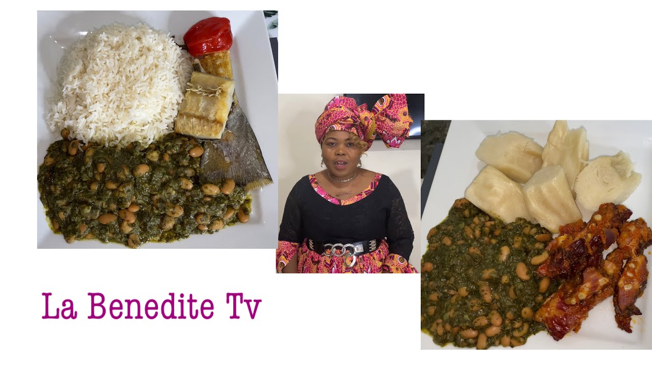 Comment faire Pondu Ya Madesu / How to make cassava leaves & Beans ...