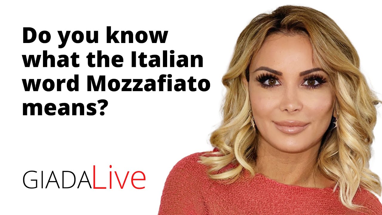 Giada Live - Do you know what the word 'mozzafiato" means? - YouTube
