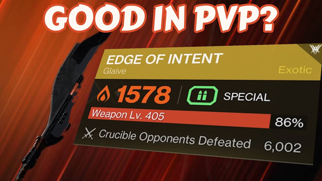 This Glaive Build Makes Edge Of Intent Amazing | Destiny 2 - YouTube