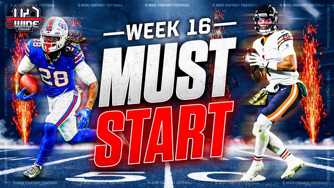 Must Start Players in Week 16 on OwnersBox | 5-Wide Fantasy - YouTube