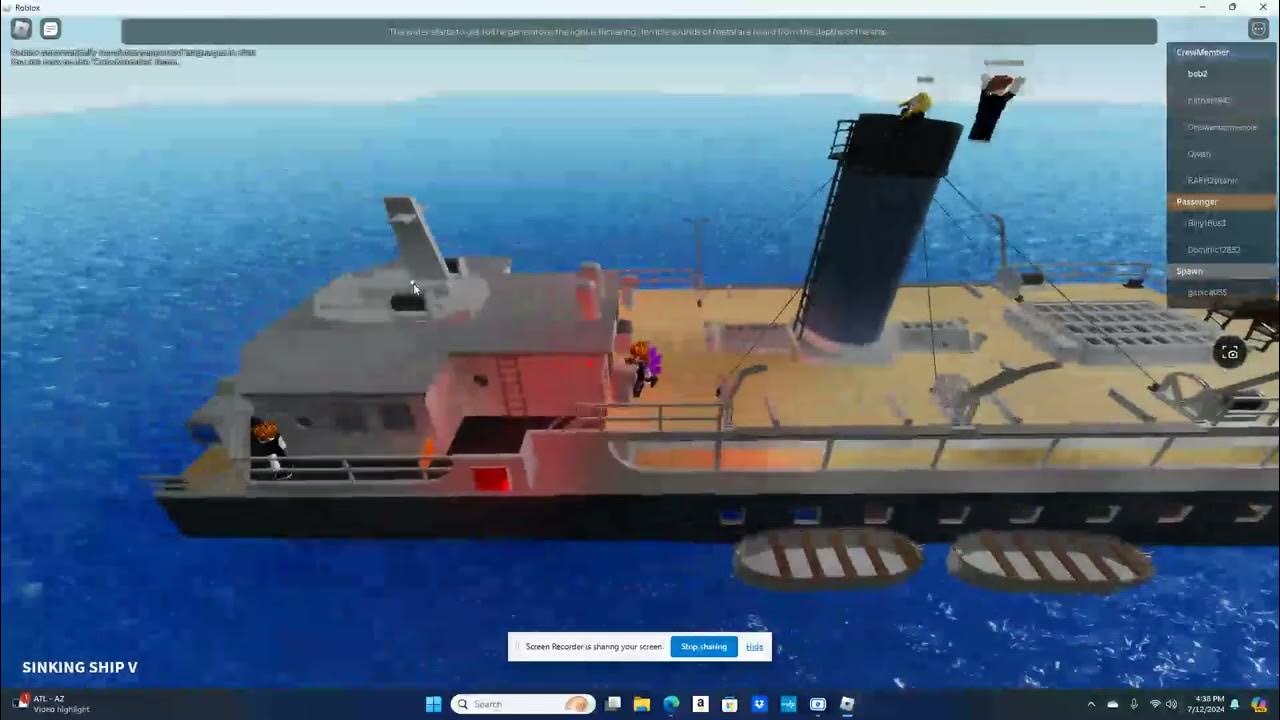 sinking ship game - YouTube