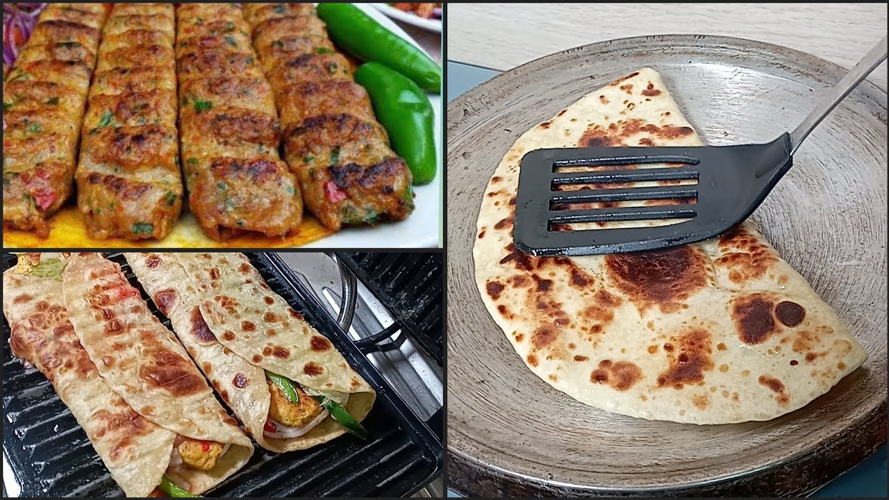 kabab with chapati morning breakfast recipes 🤤Quracdi familka ...