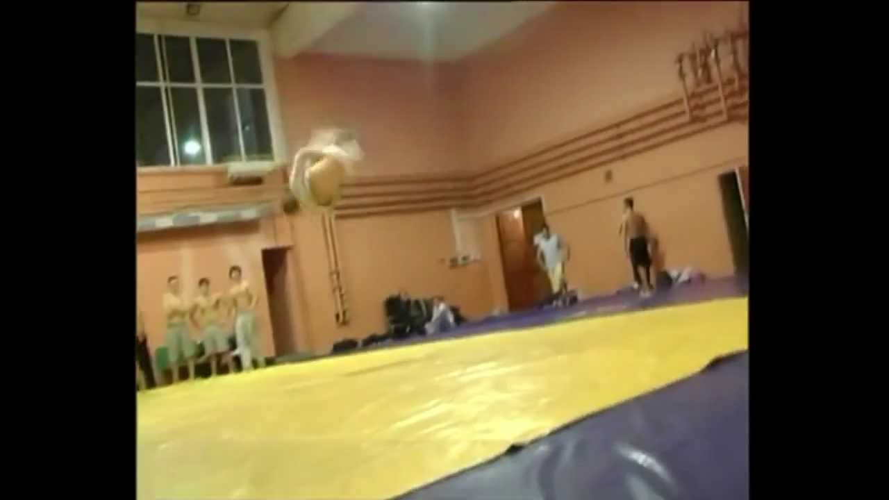 Double SIDE FLIP on HEAD (EPIC FAIL) 2010 - YouTube