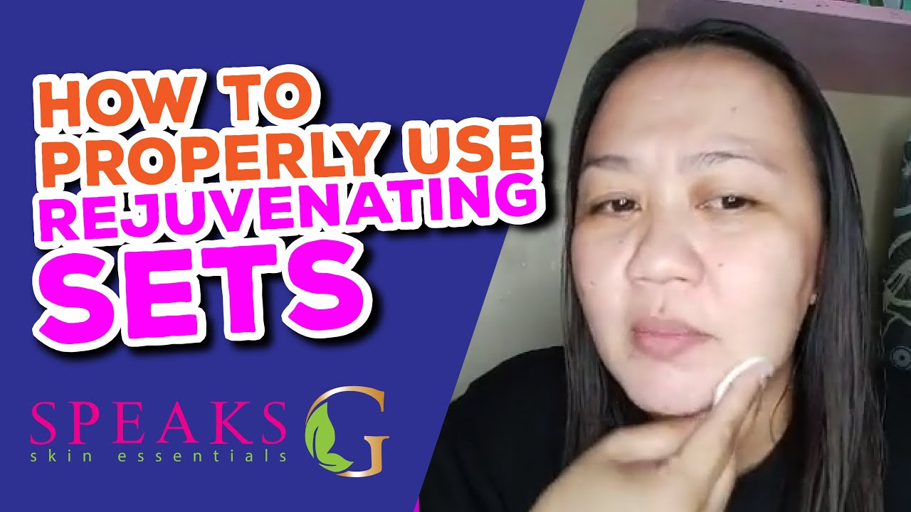 HOW TO PROPERLY USE SPEAKS G REJUVENATING SET - YouTube