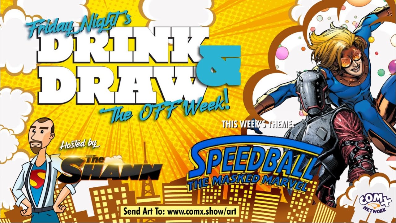 It's the Speedball/Penance special for Drink and Draw - the off week ...