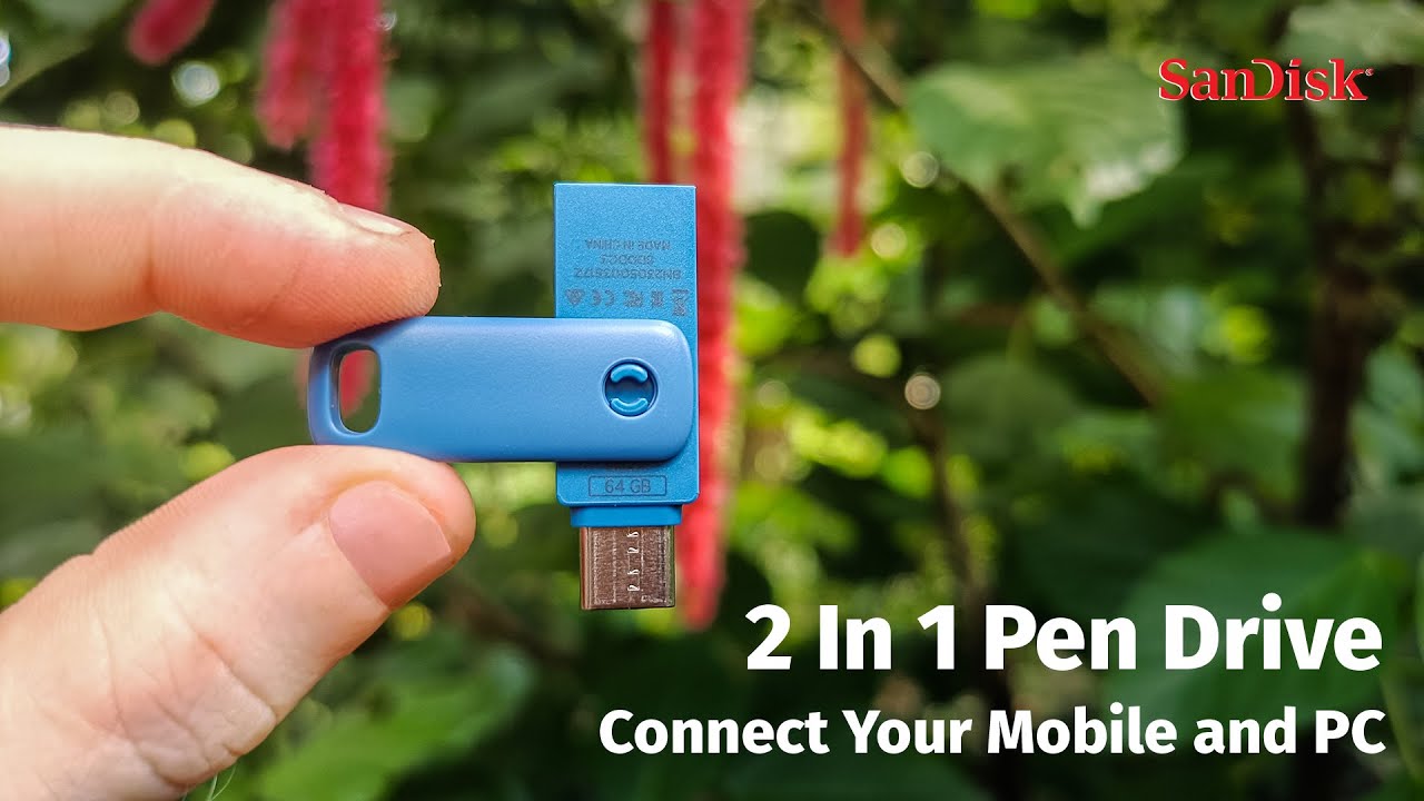2 in 1 Pen Drive Backup Your Mobile and PC Easy - YouTube