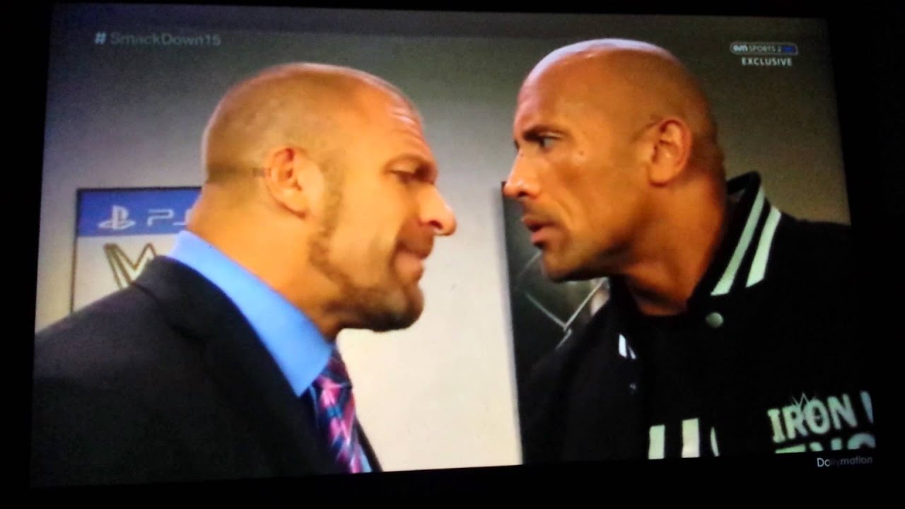 Rock and HHH funny segment on Smack down 10/10/14 - YouTube