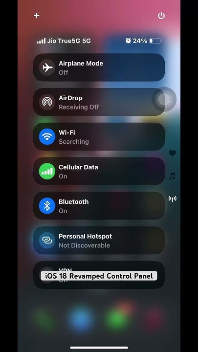 iOS 18 Revamped Control Panel #iOS18 #apple #iOS #controlpanel #iOS18conteolpanel - YouTube