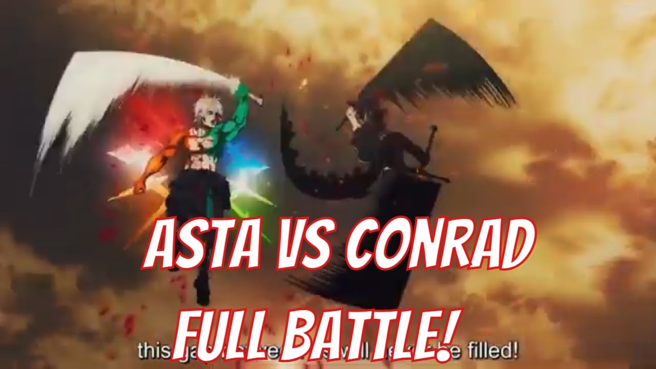 Asta vs Conrad Full Fight | Black Clover English Sub - YouTube