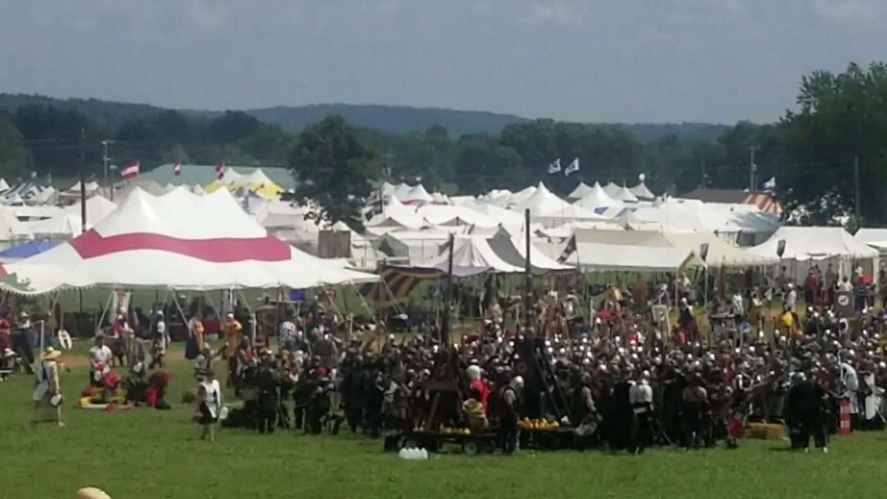 Pennsic Wars Part 2 Battle August 9, 2018 - YouTube