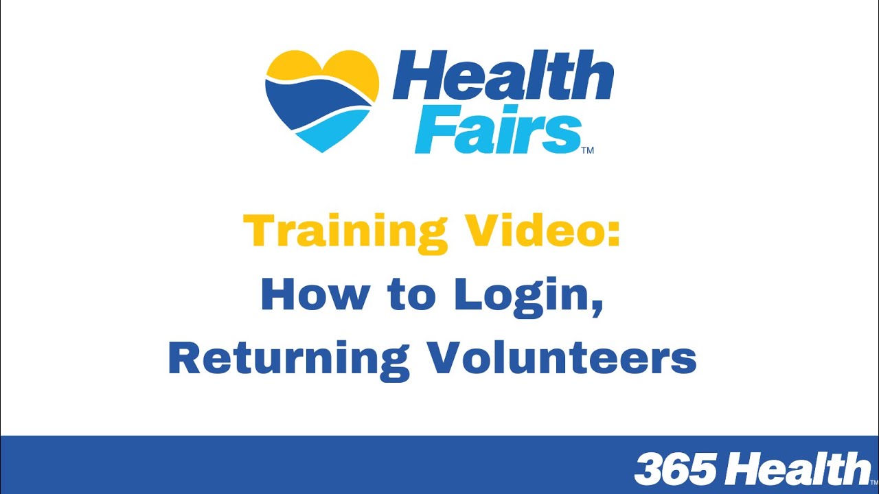 How to Login, Returning Volunteers - YouTube