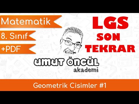 Matematik | 8.Sınıf | LGS Son Tekrar | Geometrik Cisimler | +PDF