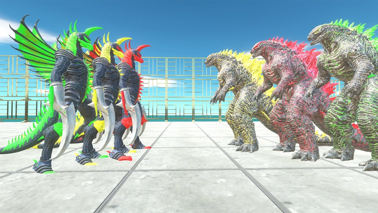 Evolve and Fight with the Green Gigan Team in Animal Revolt Battle Simulator ARBS - YouTube