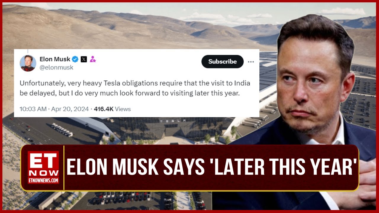 Elon Musk India Visit Delayed | Cites 'Tesla Obligations' For The Delay ...