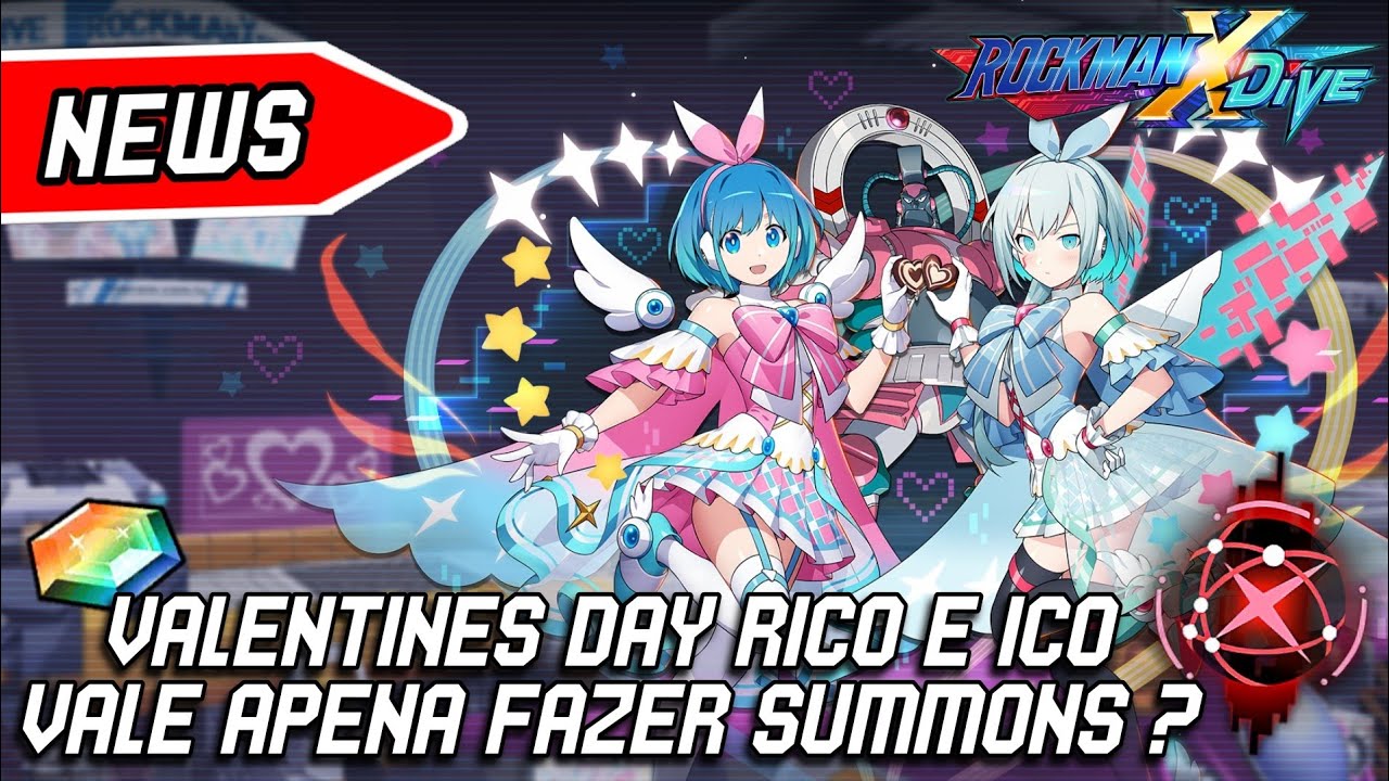 Megaman X Dive Update News: Valentines Day Rico e Ico + Evento100% e ...
