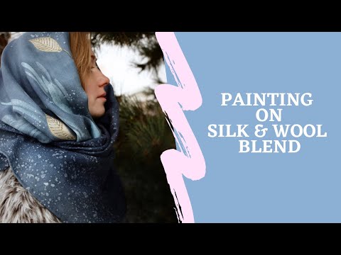 Painting on silk & wool | Original artwork | custom accessories