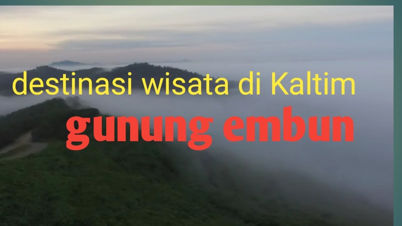 Viral,destinasi wisata GUNUNG EMBUN view drone - YouTube