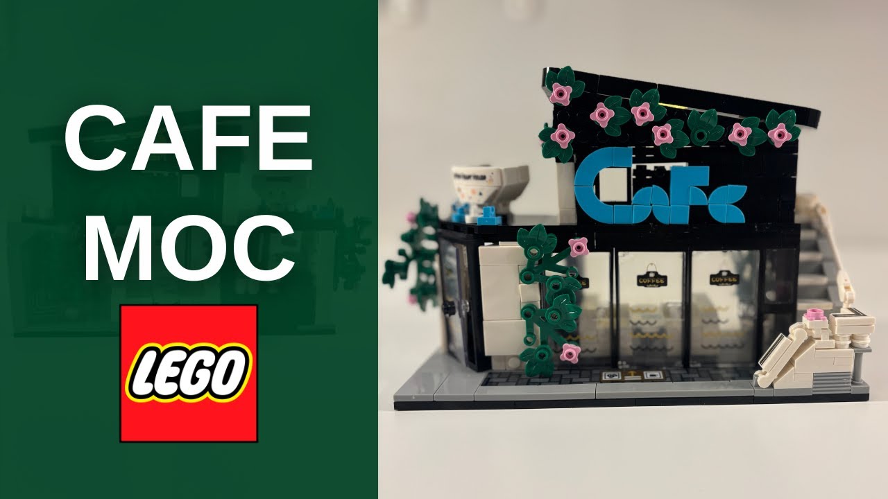 LEGO Cafe MOC for the city! #lego #legocity - YouTube