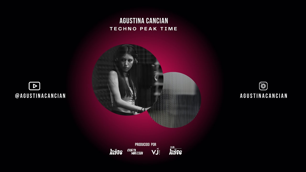 Techno Peak Time Dj Set Agustina Cancian - YouTube