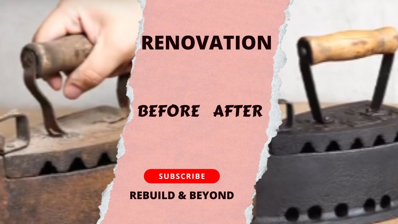 Restoring a Rusty Antique Iron | Vintage Iron Restoration Before and ...