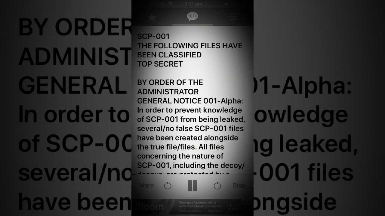SCP 001 file warning - YouTube