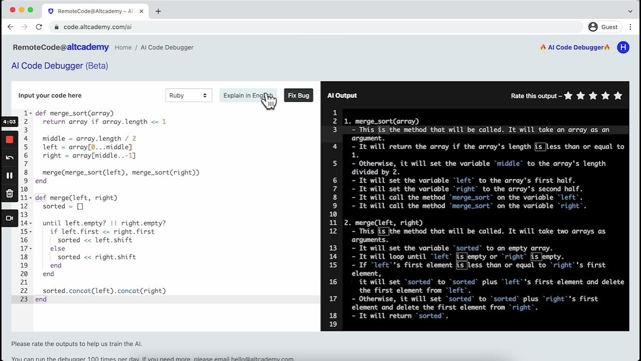 AI Code Debugger by Altcademy - YouTube
