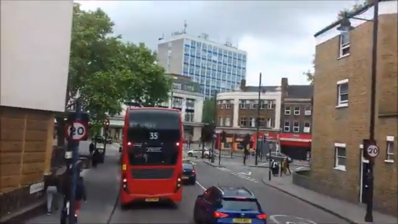 Full Route Visual | London Bus Route 345 Peckham to South Kensington ...