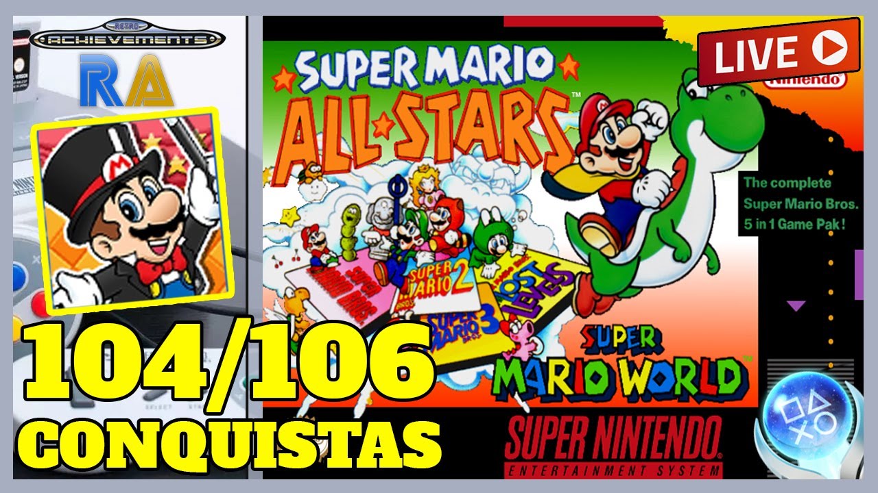 PLATINANDO: Super Mario All-Stars (SNES) zerando com o mario🏆[104/106 ...