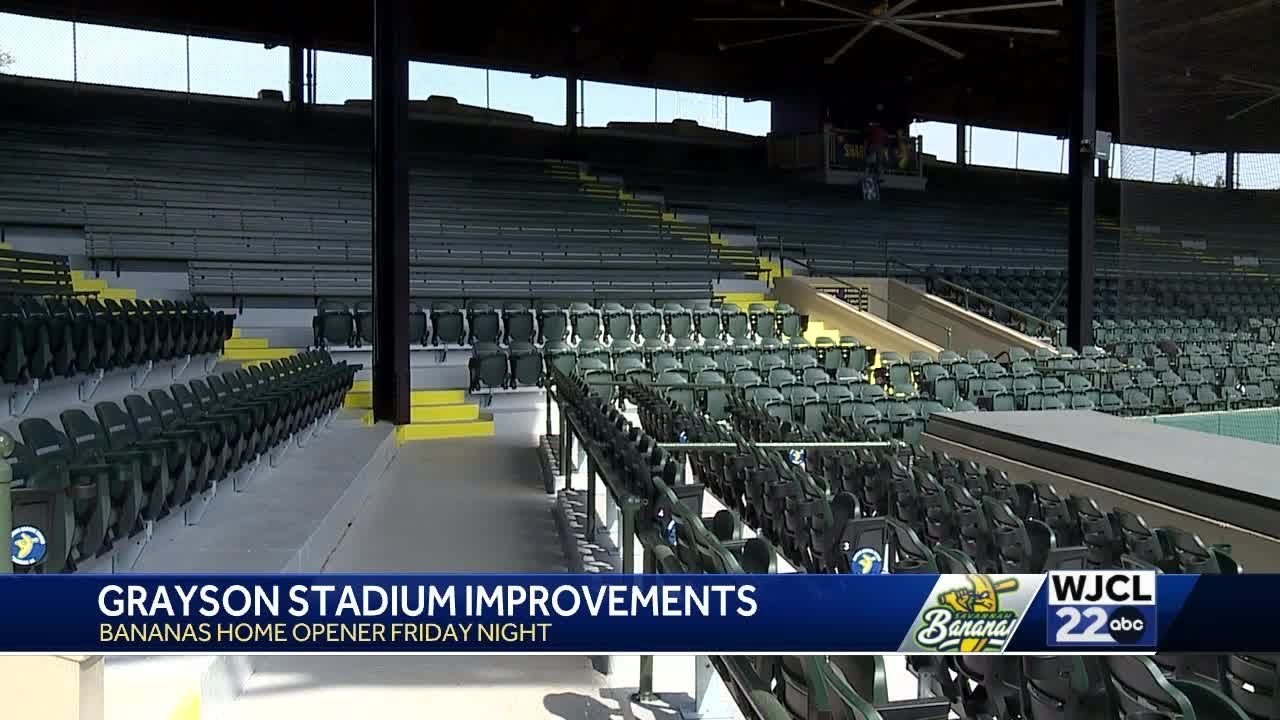 Plenty of improvements to Grayson Stadium ahead of Bananas home opener ...